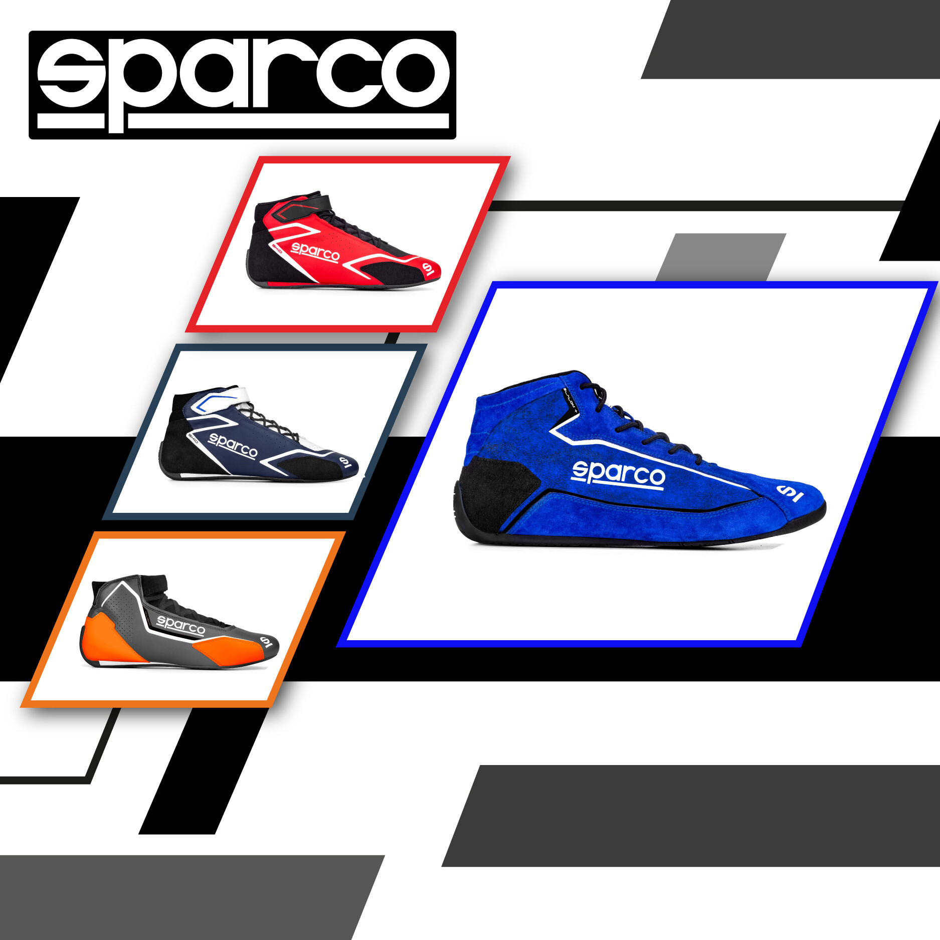 Sparco race schoenen een uitgebreid top assortiment autoraceschoenen.