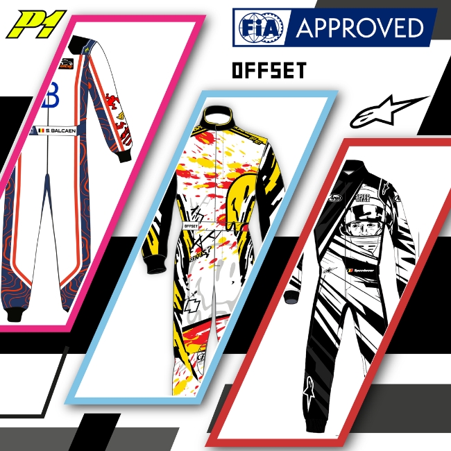 Custom Made Race Overalls met FIA keuring Alpinestars I P1 I Sparco I ...