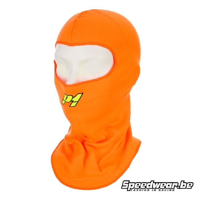 P1 Advanced Racewear Balaclava voor trackday fluo oranje