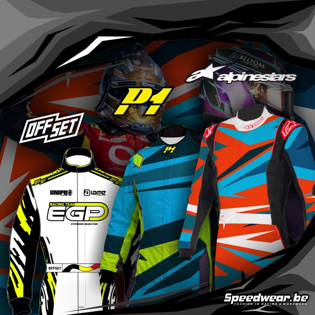 Custom Made Race Overalls met FIA keuring Alpinestars I P1 I Sparco I ...